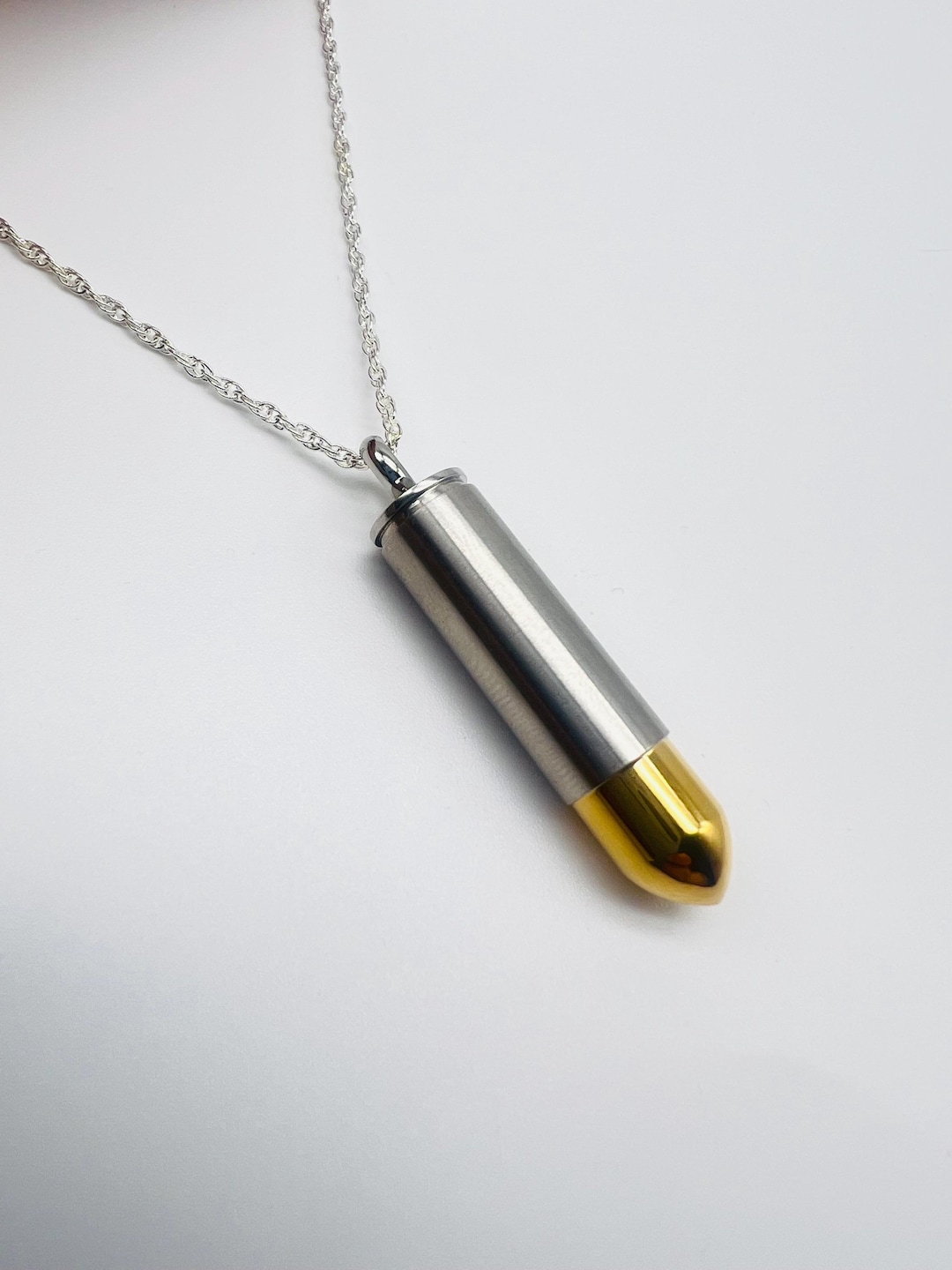 Cremation Bullets Urn Necklace-memorial Necklace Memorial Jewelry-ashes ...