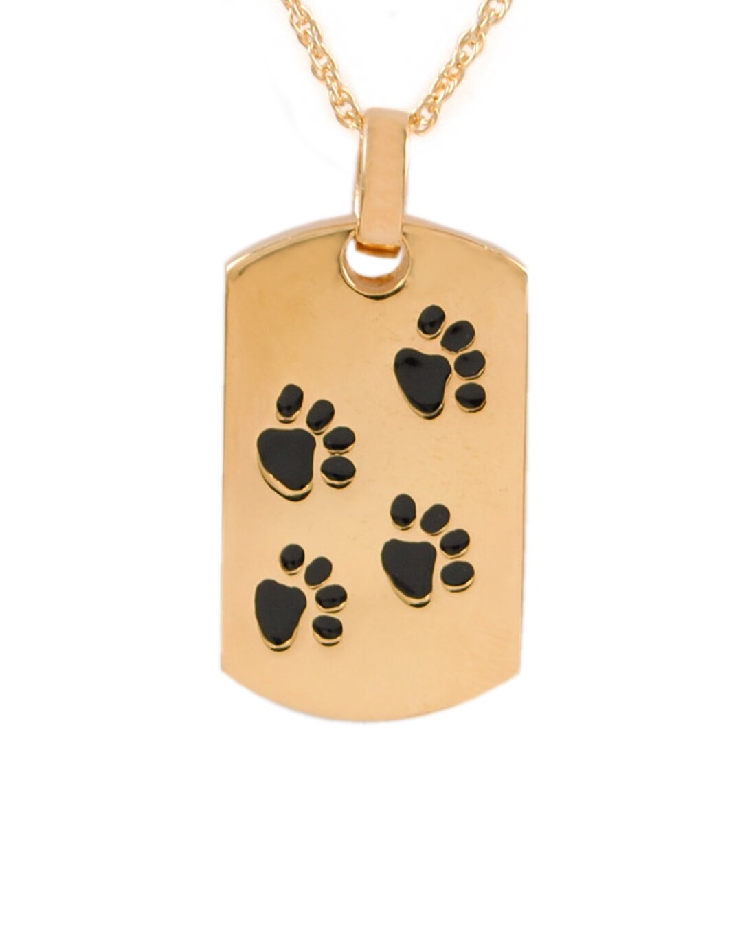Cremation Urn Paw Print Dog Tag Cremation Pendant-pet Loss-pet ...