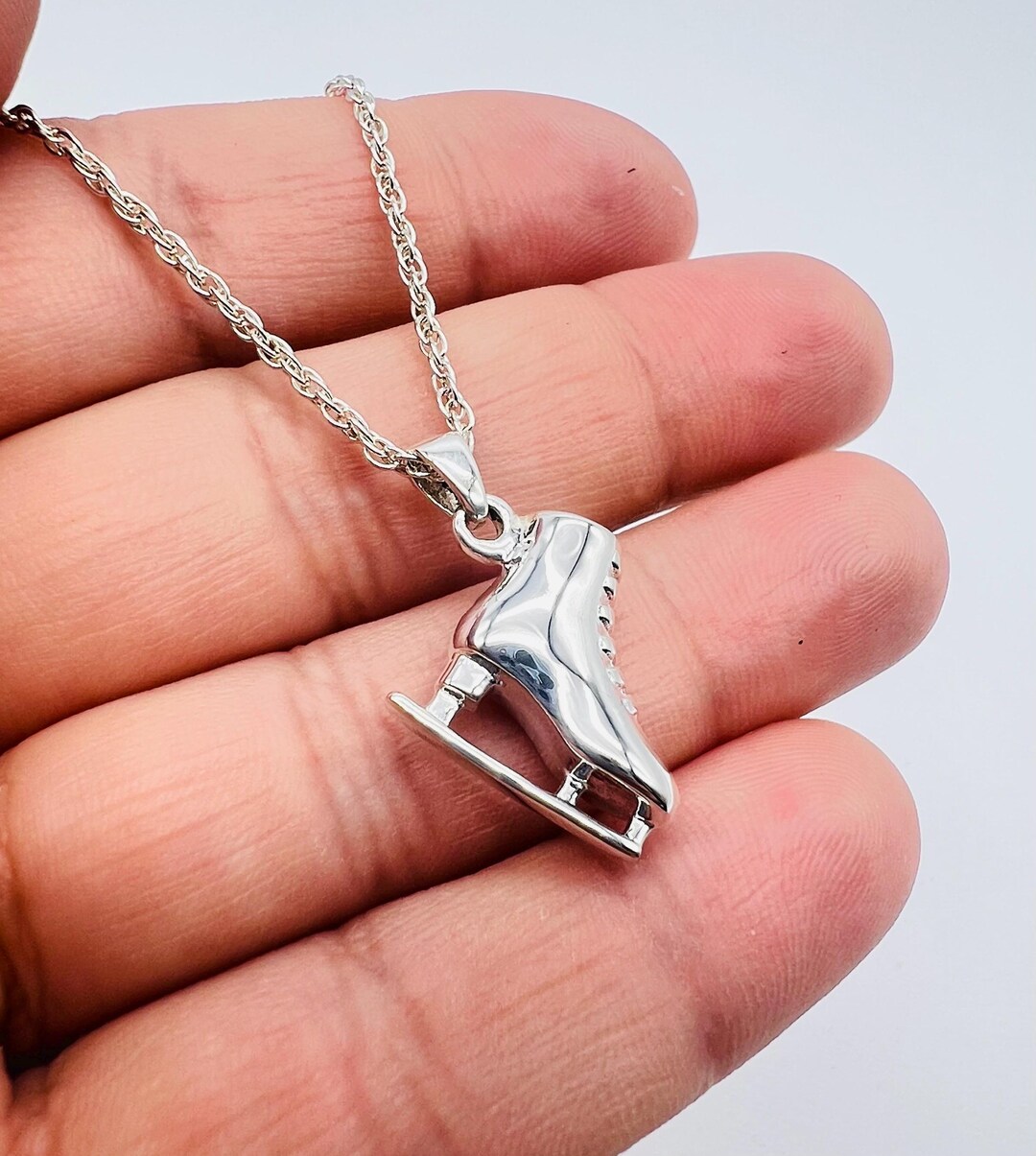 Ice Skate Pendant-urn Necklace-memorial Necklace-memorial Jewelry-ashes ...
