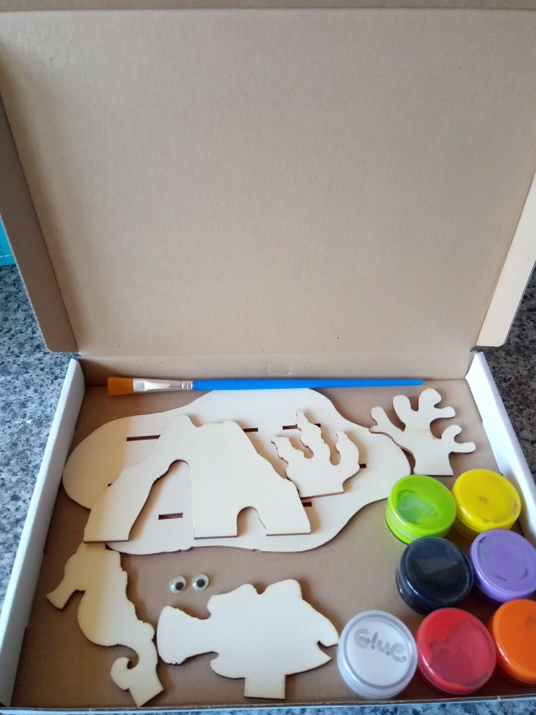 Children's Underwater Sea Scene Craft Kit 2. Paint Your - Etsy