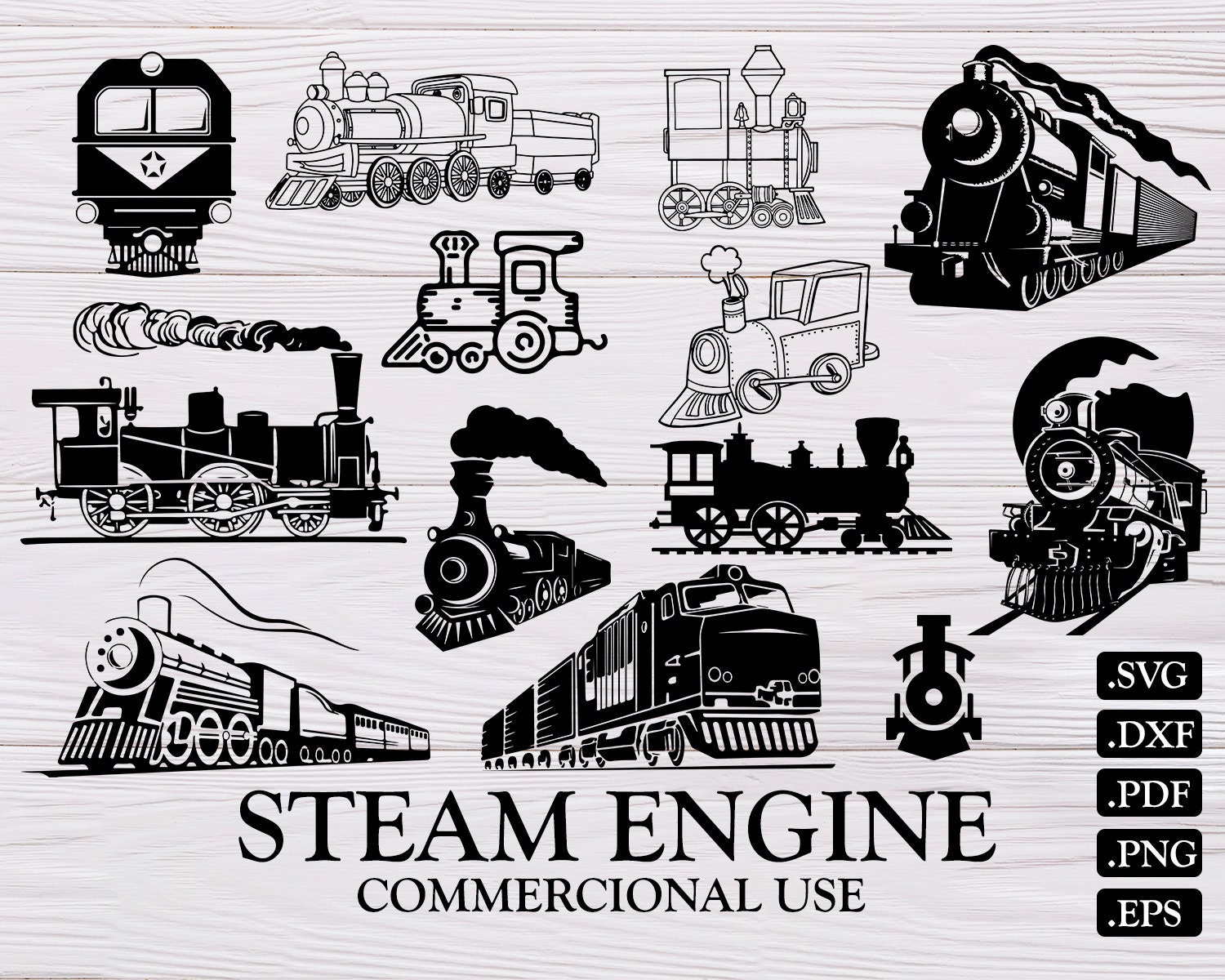 Steam Engine Svg Steam Engine Train Svg Locomotive Svg Etsy