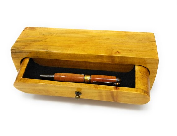 Fountain Pen from Repurposed Old Growth Tree with Maple Burl | Etsy