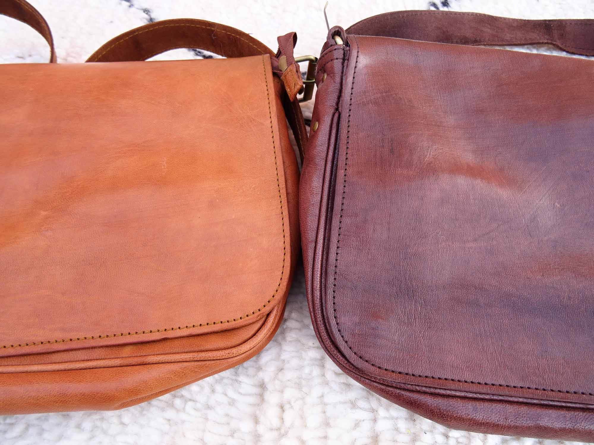 Leathers Genuine Crossbody Purse Bag Rectangle - Multi-purpose Zip ...