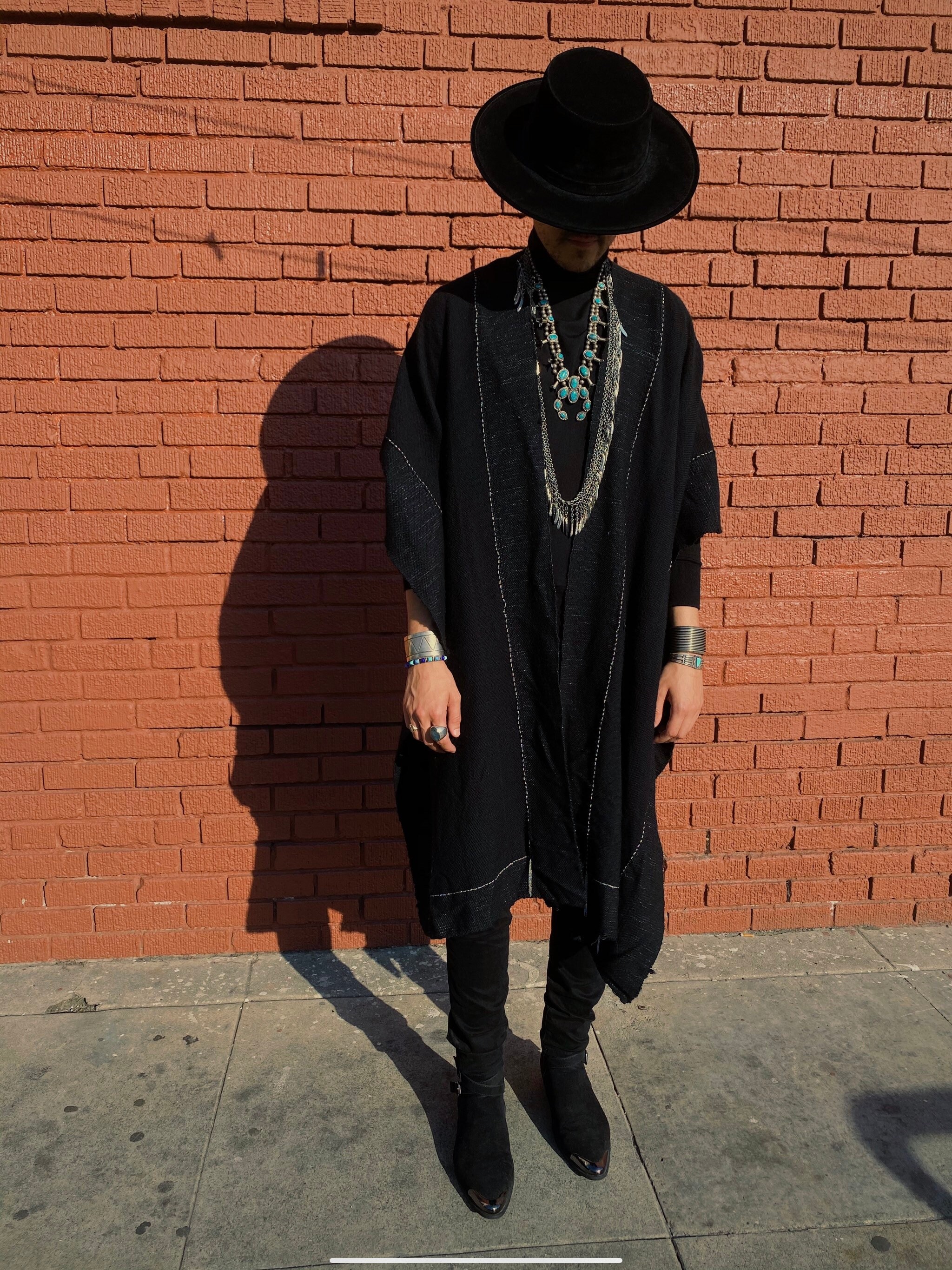 Hand Woven Wool Cape With Chain - Etsy UK