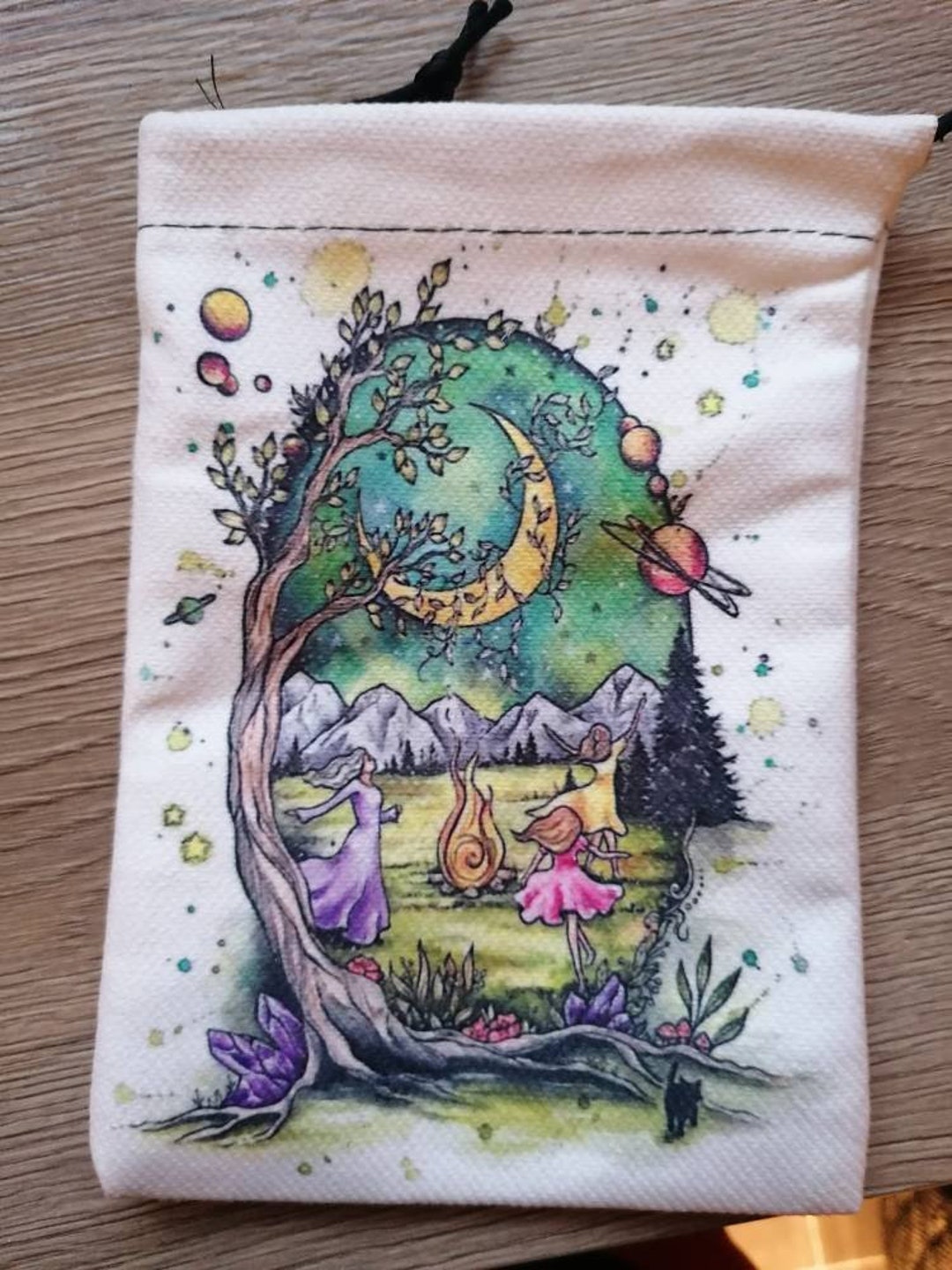 Witches Pouch Tarot Bag Moon Bag Gift Pagan Gift - Etsy
