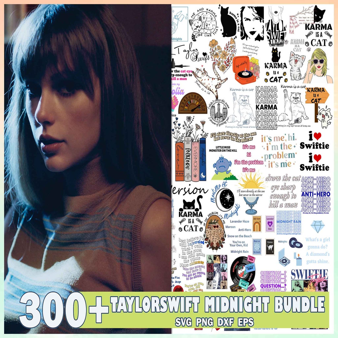300 Taylor Swift Midnight Bundle Png, Midnight Bundle Svg, Taylor ...
