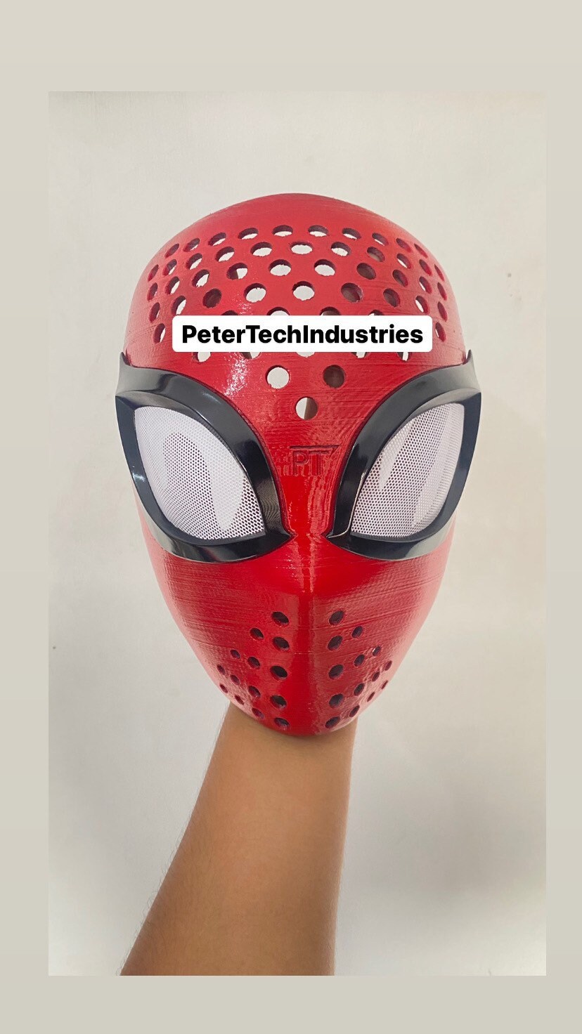 Spectacular Spiderman Faceshell Lenses Comic Art Peter Parker - Etsy