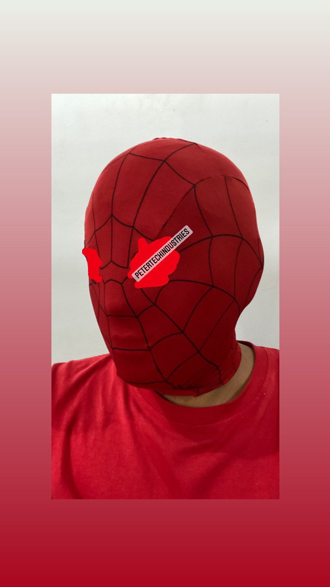 Spiderman PS4 Mask Game Peter Parker Lycra Mask - Etsy