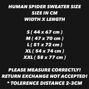 Human Spider Sweater Spiderman Sam Raimi 2002 - Etsy