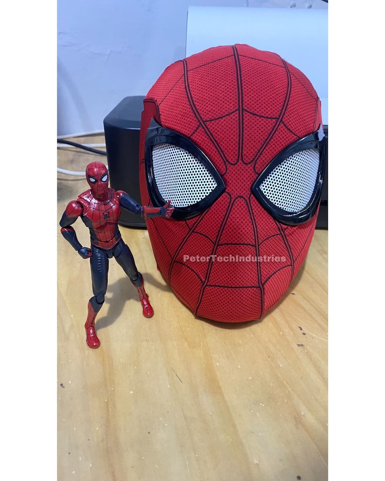 Mcu Spiderman Far From Home Faceshell Mask Spiderman - Etsy