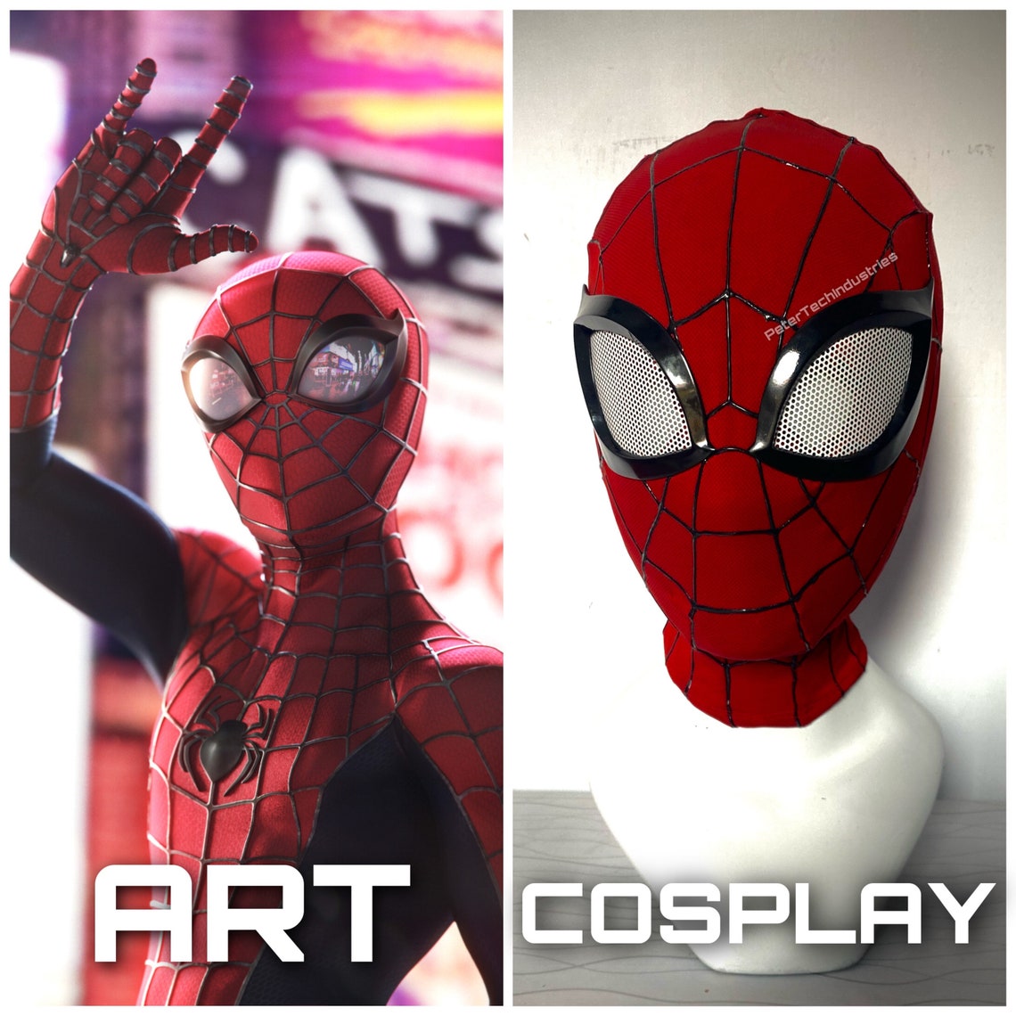Spectacular Spiderman Mask Full Kit With 3D Webs Puffy - Etsy Canada