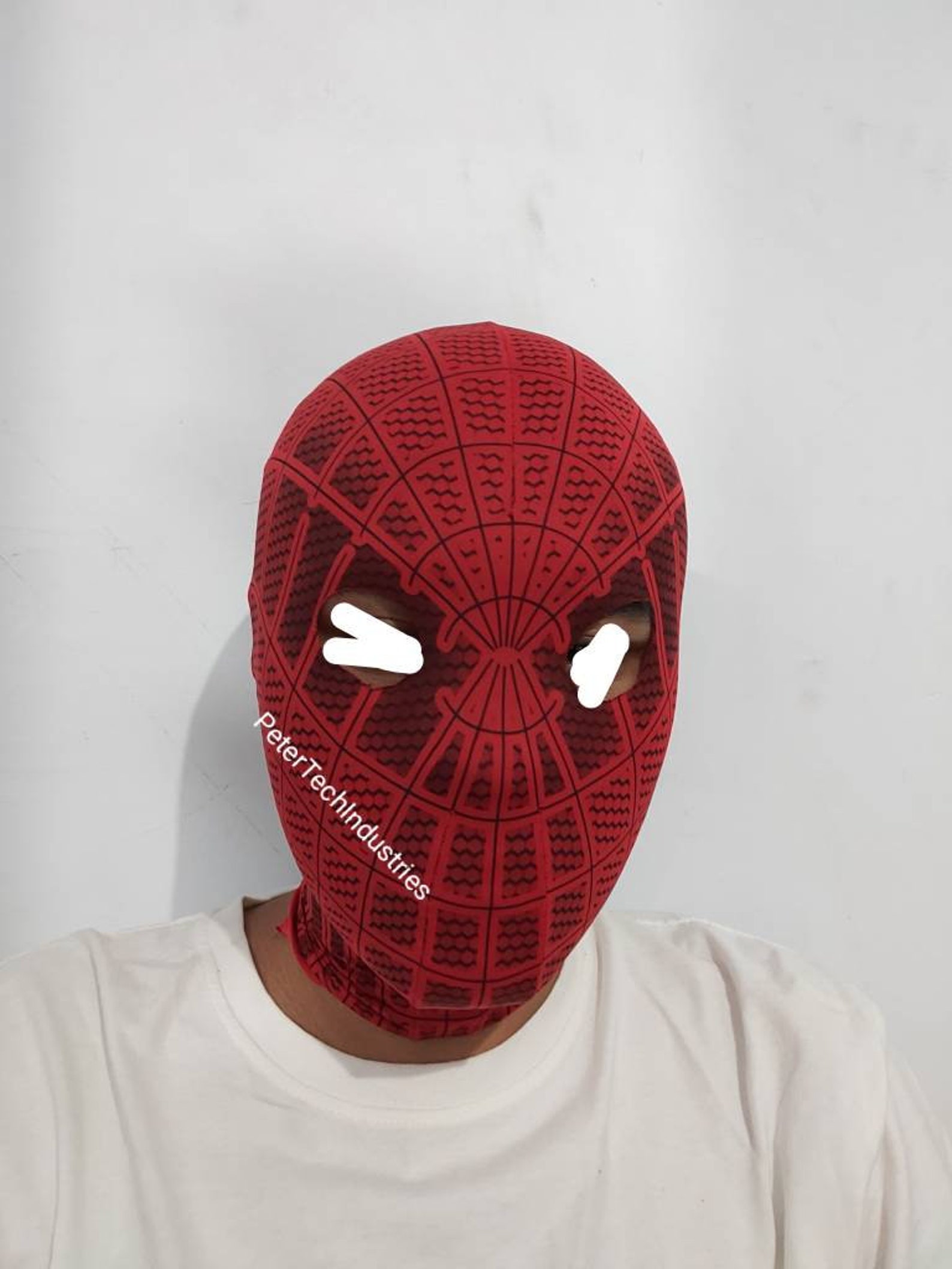 Spiderman Mask, Lycra Spandex Fabric With Zipper - Etsy