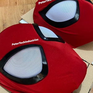 Red Mask + Animated Spiderman Like Last Stand Mask Spandex Lycra - Etsy