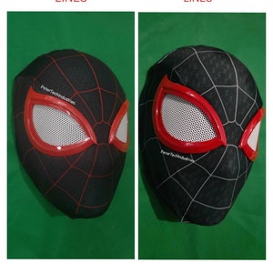 Mask Miles Morales PS5 NEW Faceshell Lenses - Etsy
