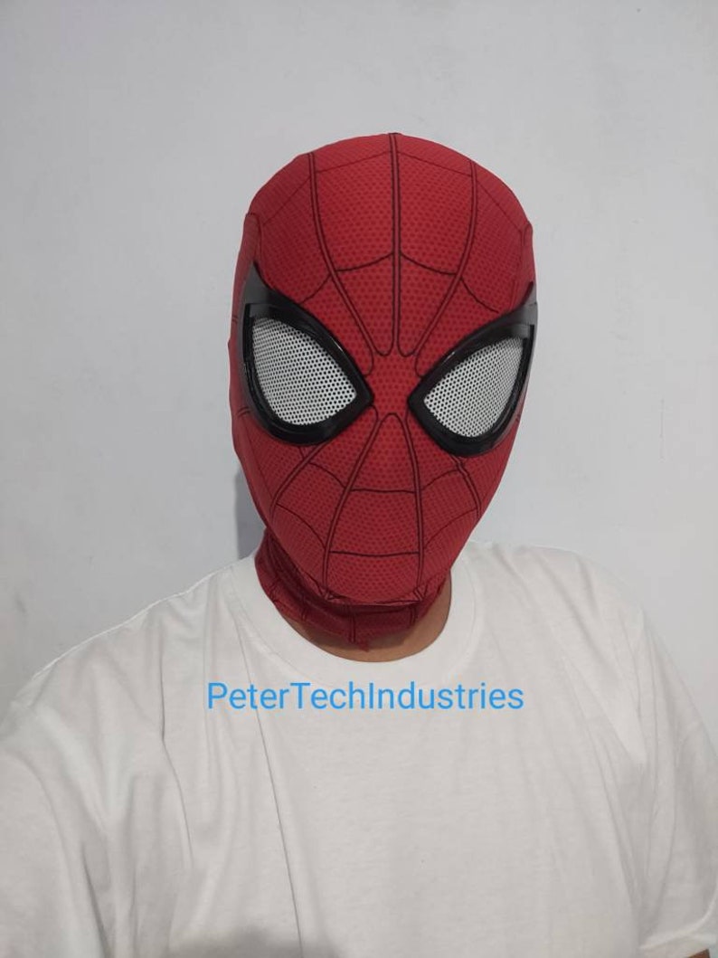 Mcu spiderman far from home faceshell mask spiderman | Etsy