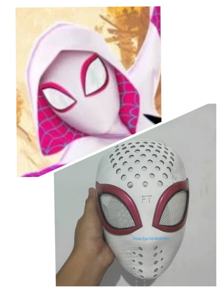 Spidergwen Faceshell Lenses Full Assemble Spiderman Into the - Etsy