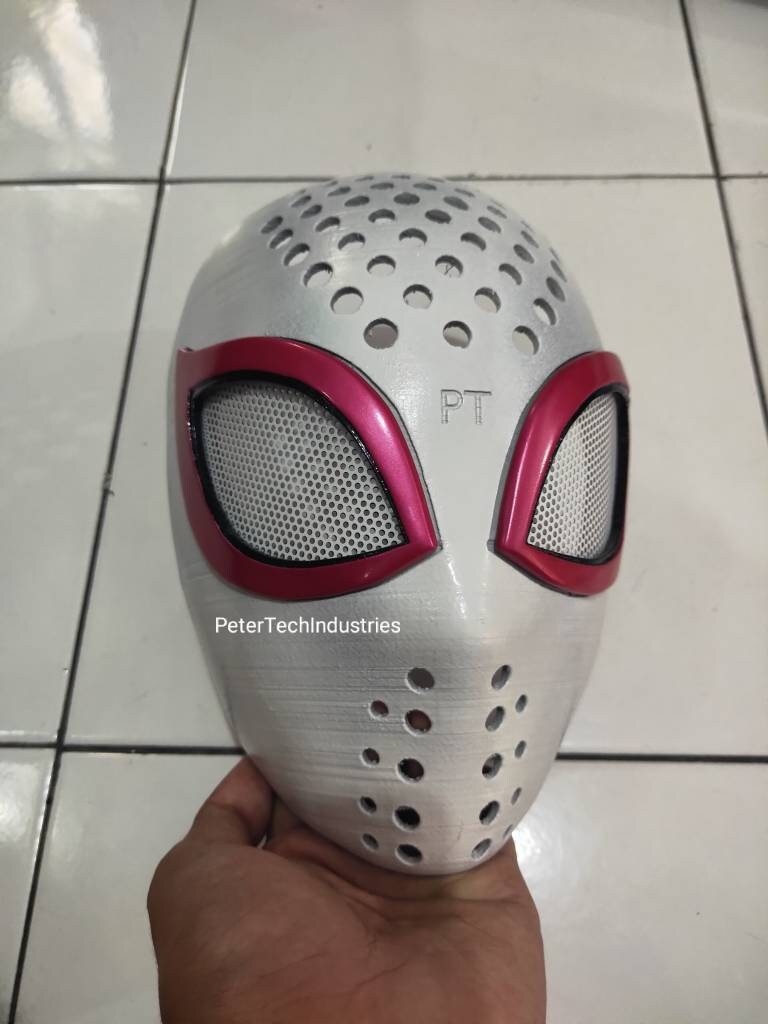 Spidergwen Faceshell Lenses Full Assemble Spiderman Into The | Etsy