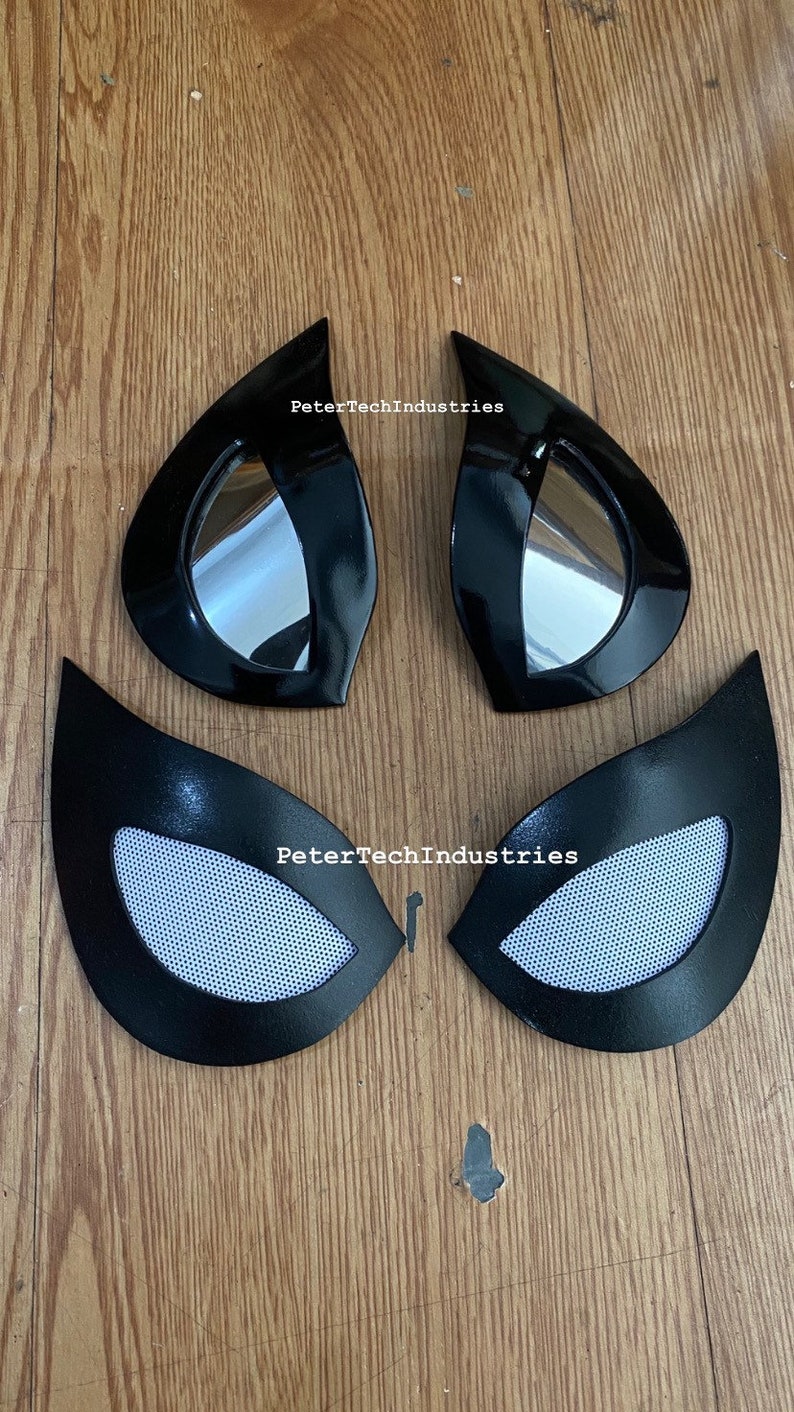 Alex Ross Spiderman Faceshell Lenses: White & Mirror, Fog-free - Etsy