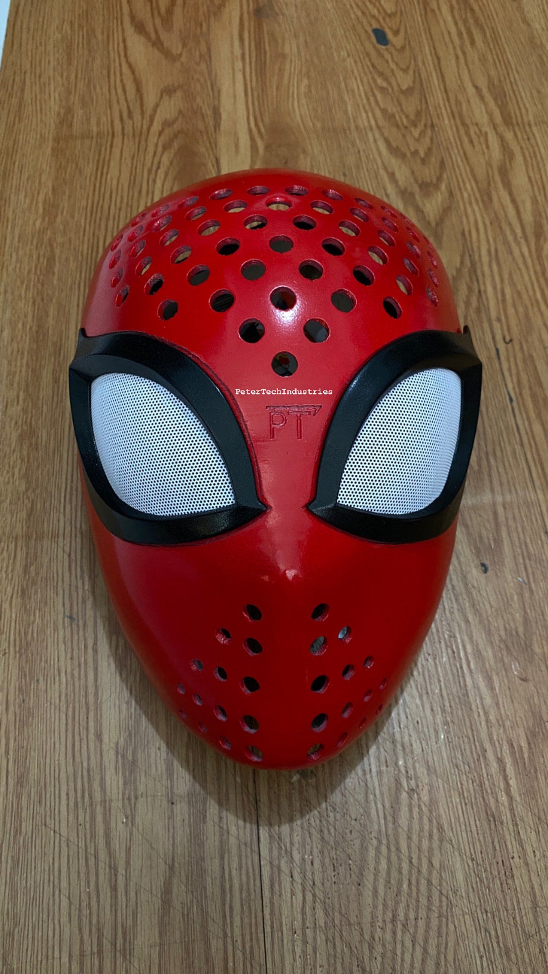 Spectacular Spiderman Faceshell Lenses Comic Art Peter Parker Fully ...