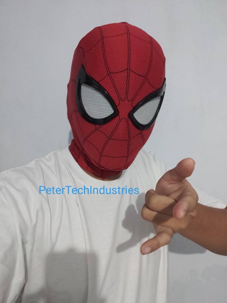 Mcu spiderman far from home faceshell mask spiderman | Etsy