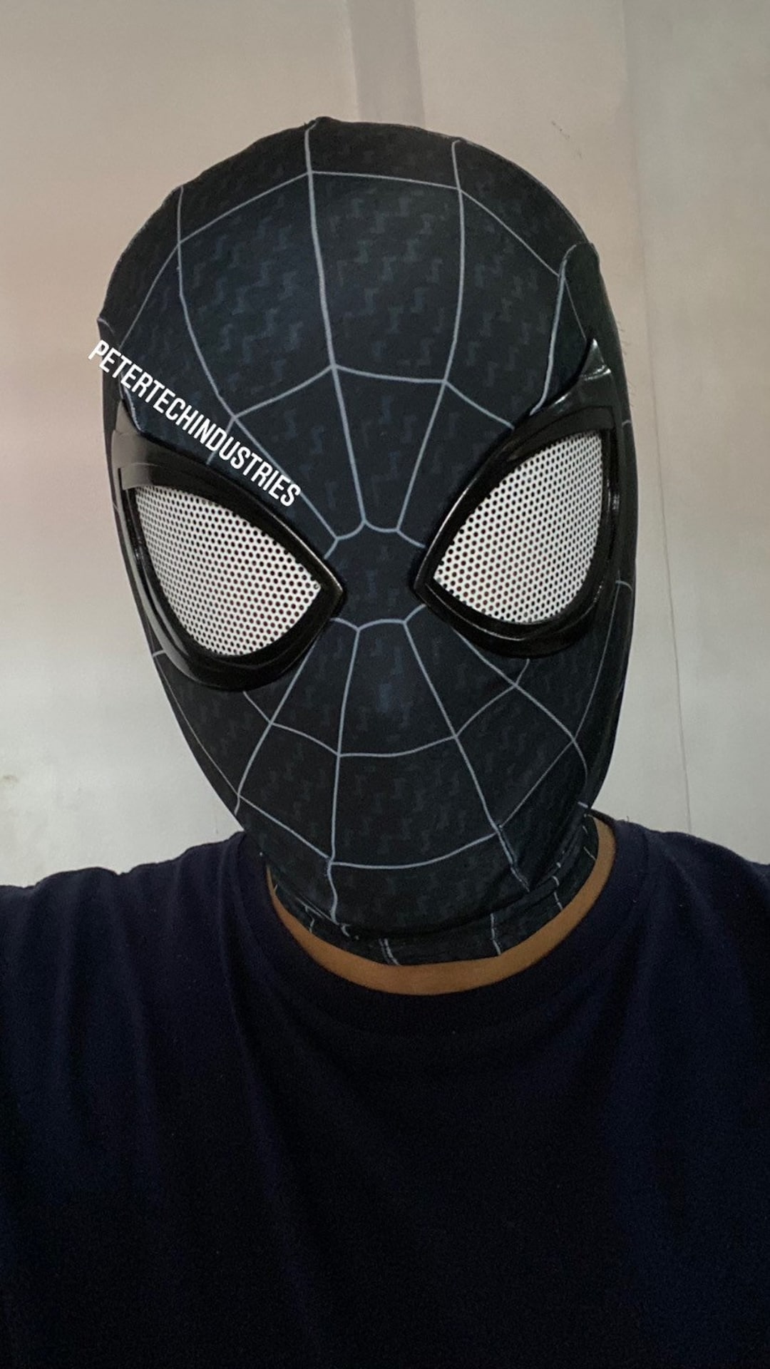 Black Symbiote MCU Spiderman Mask Cosplay Faceshell - Etsy