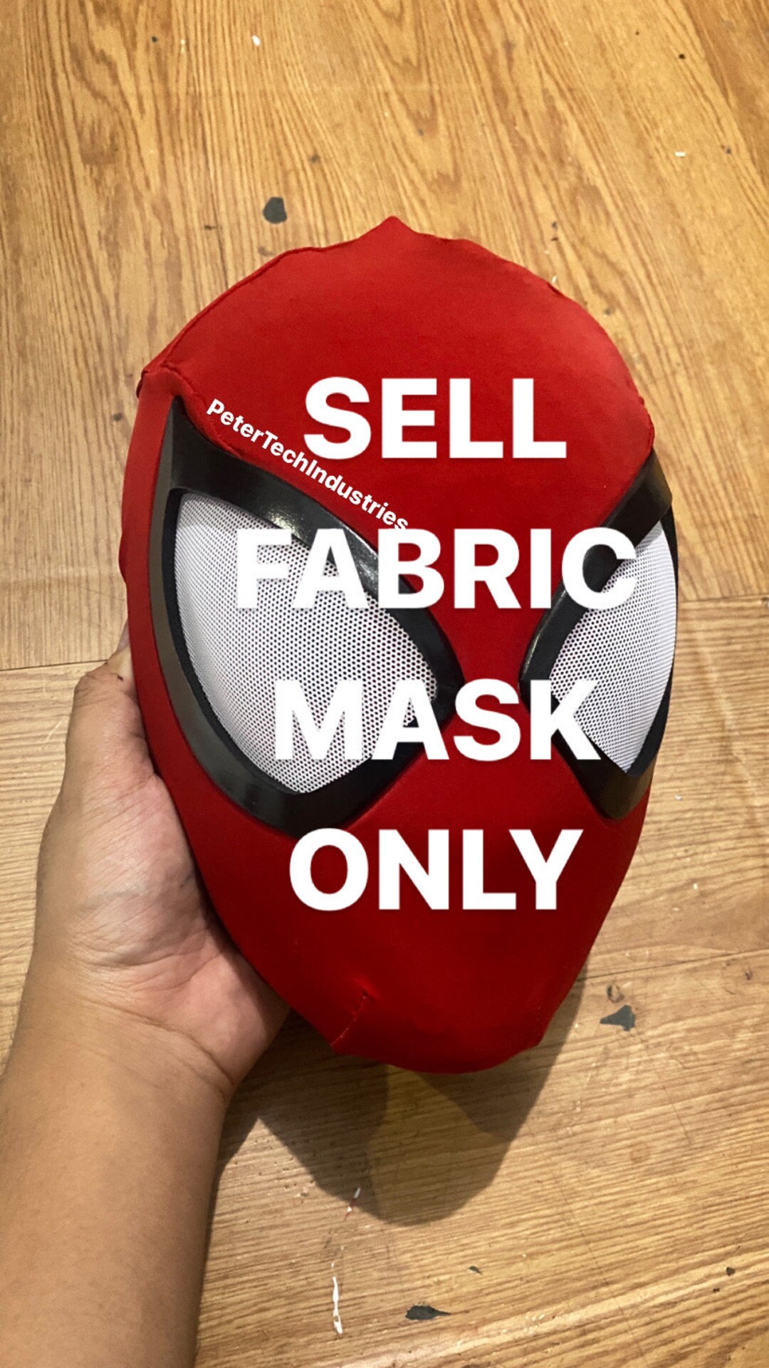 Red Fabric Mask Only No Webbing - Etsy