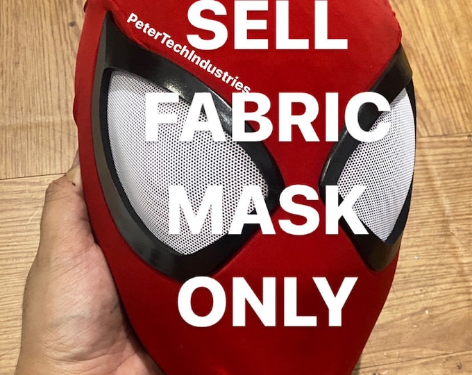 Red Fabric Mask Only No Webbing - Etsy