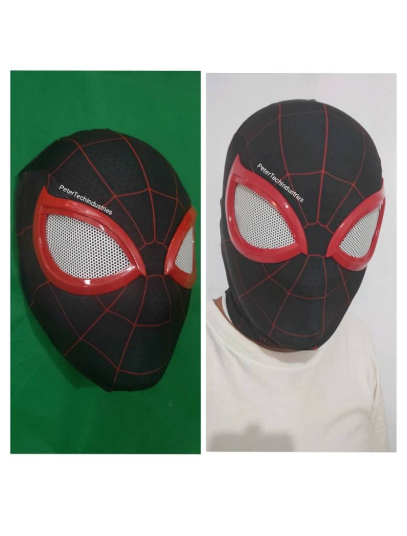 Mask Miles Morales PS5 NEW Faceshell Lenses - Etsy