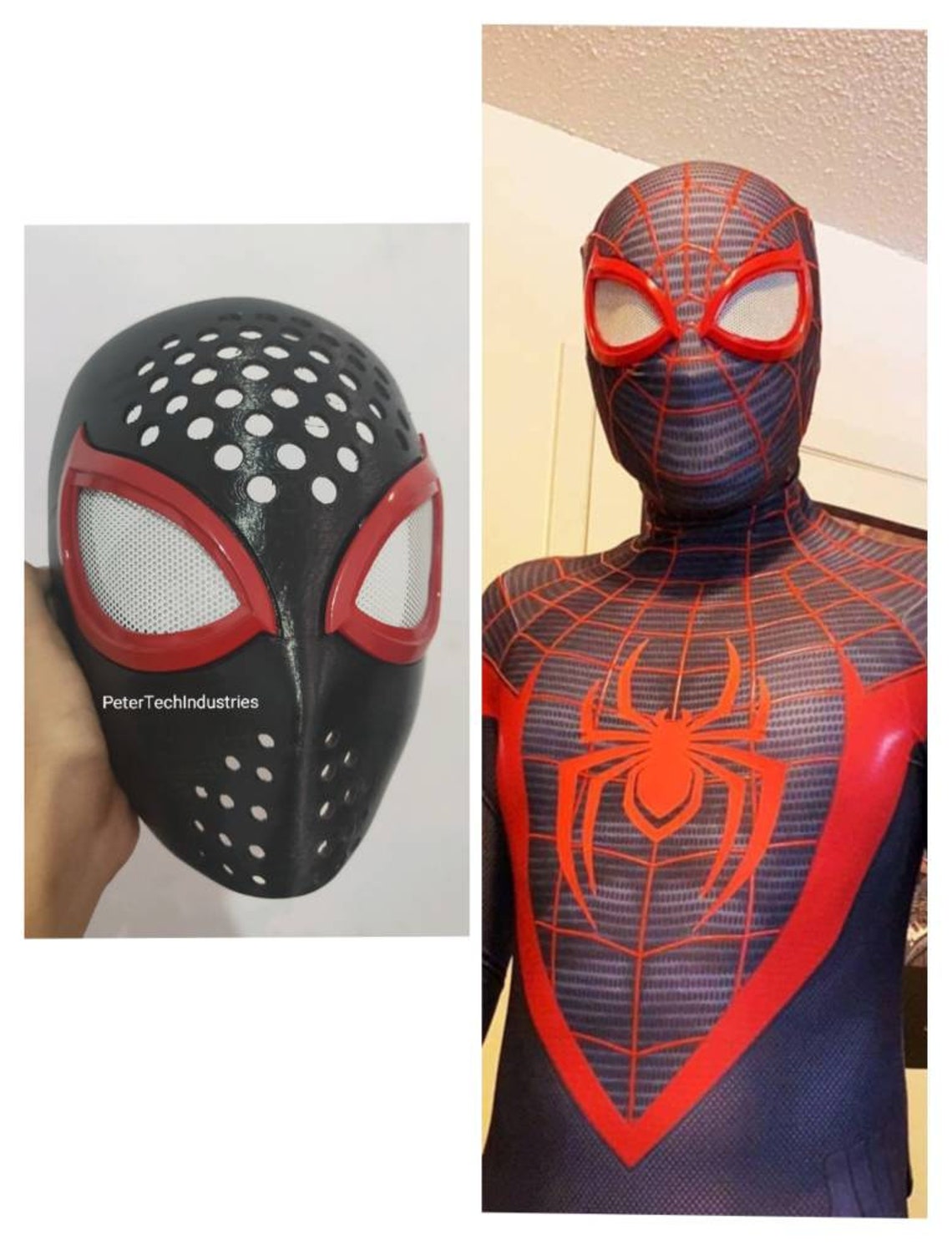 Faceshell Miles Morales PS5 Spiderman Games - Etsy
