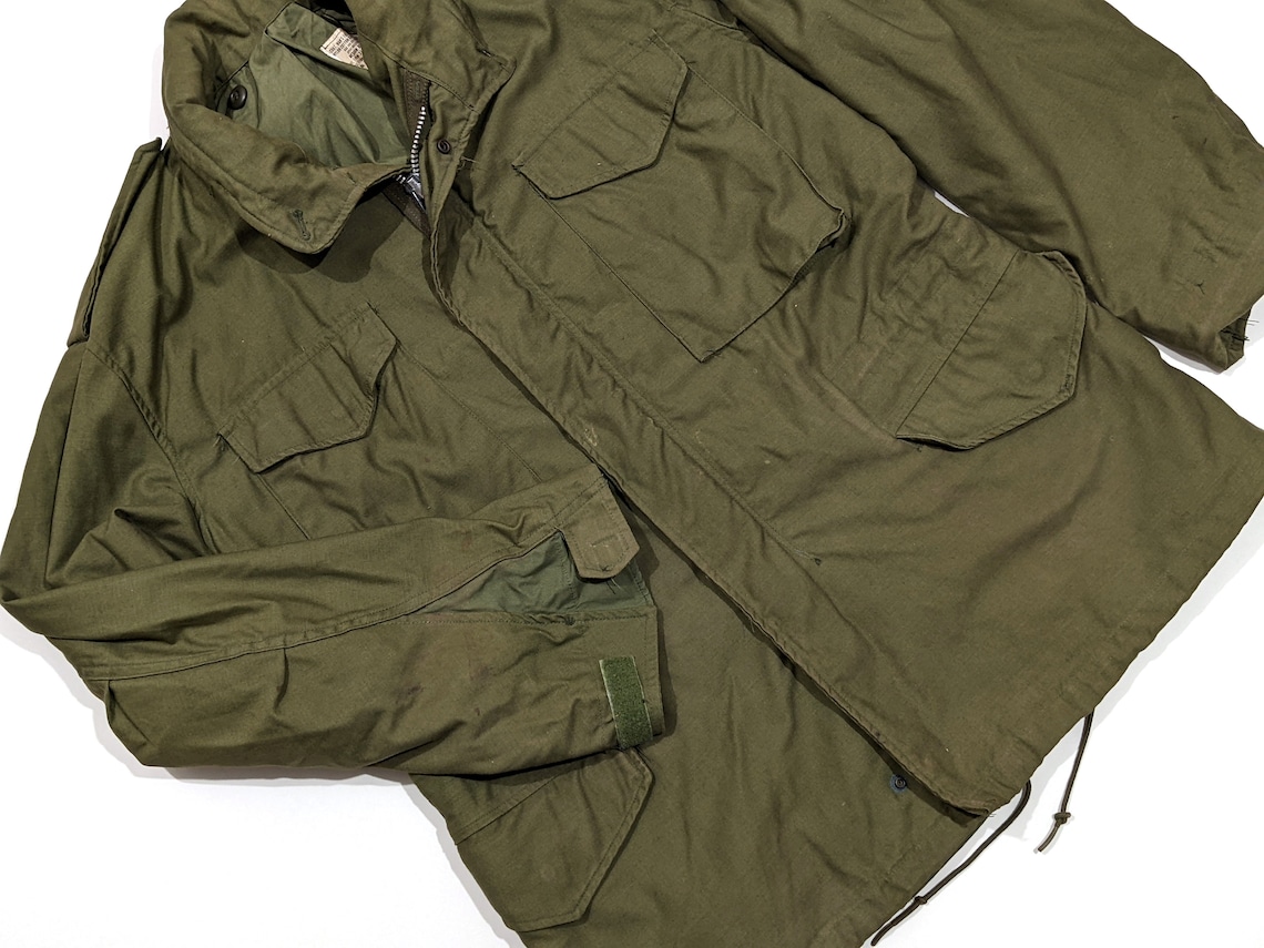 Rare Contract US Army M 65 Field Jacket Sateen Og-107 Olive - Etsy