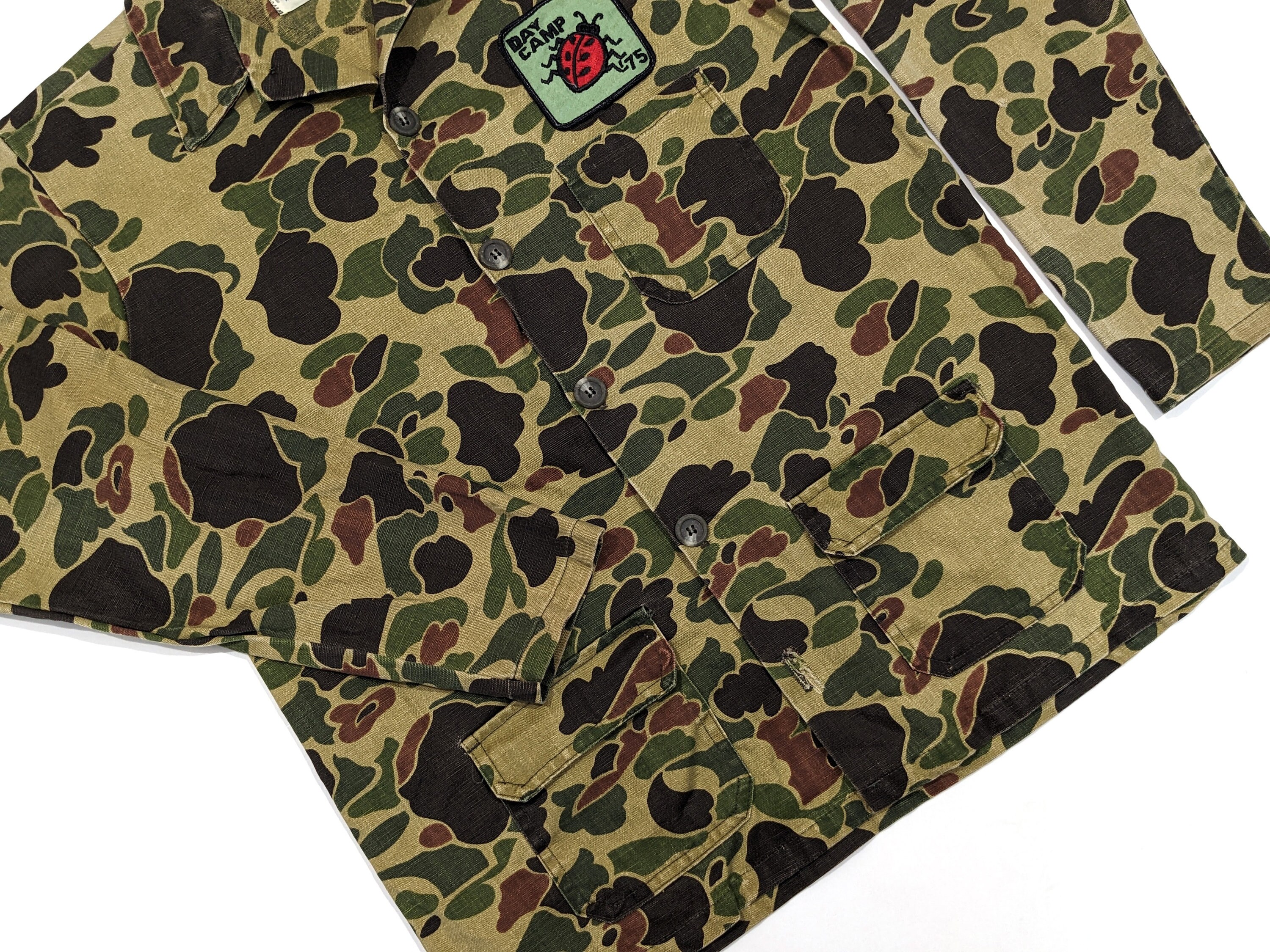Vintage 60s Rattlers Brand Duck Camo Hunter Overshirt Jacket Made in ...
