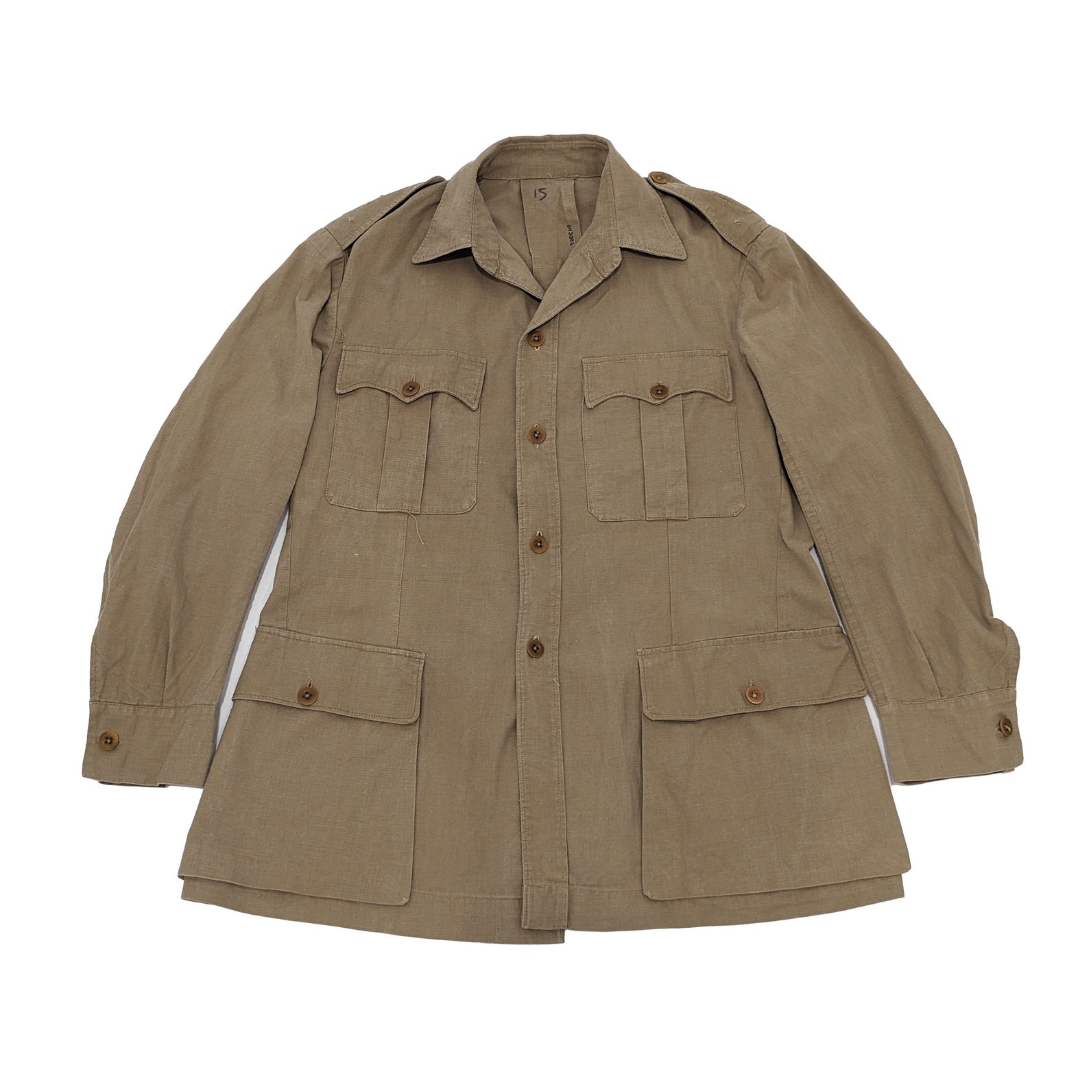 Vintage 40s British Army Military Officer Bush Khaki Drill Jacket - Etsy