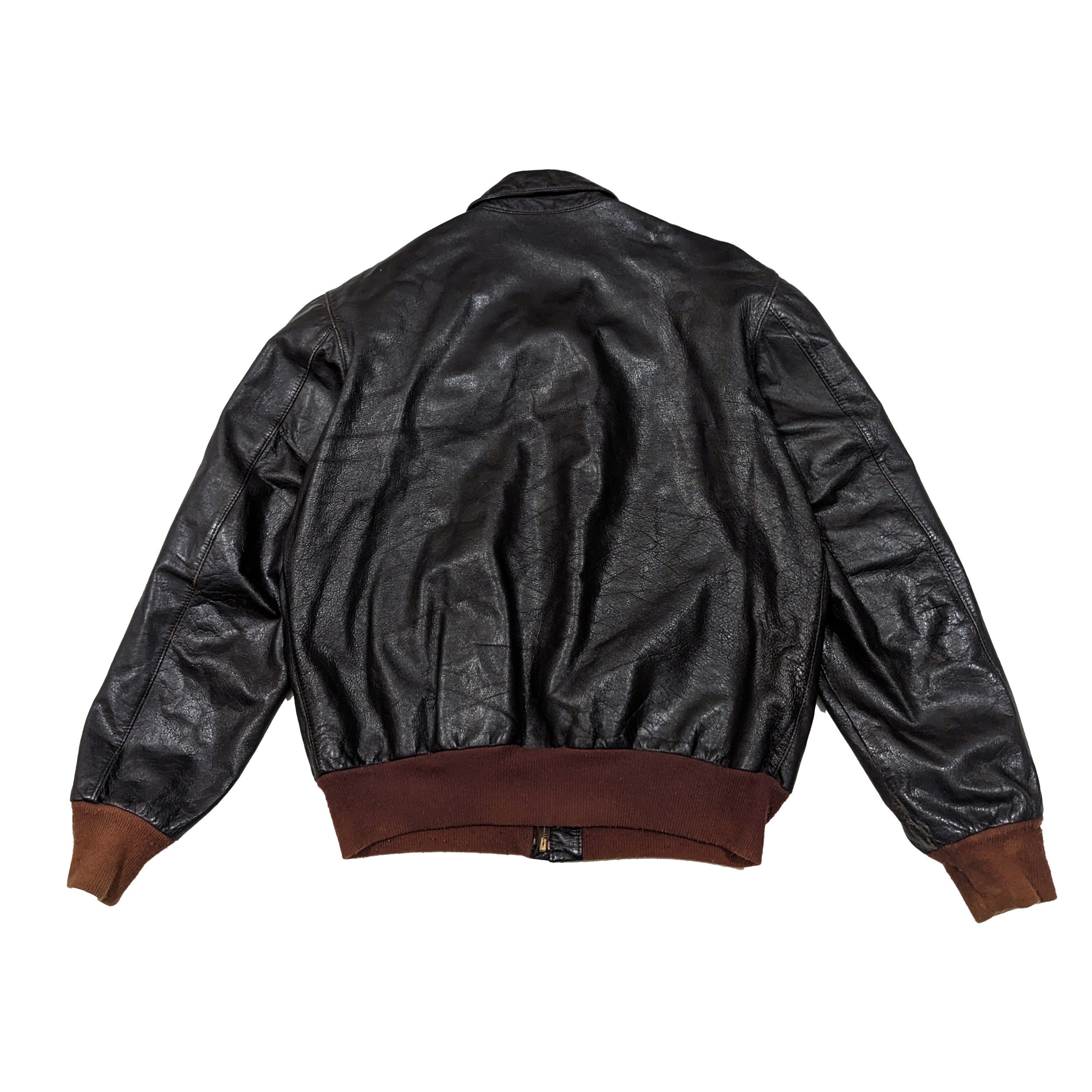 Vintage L.L. Bean A-2 Style Flight Bomber Goat Leather Jacket A2E G1E - Etsy