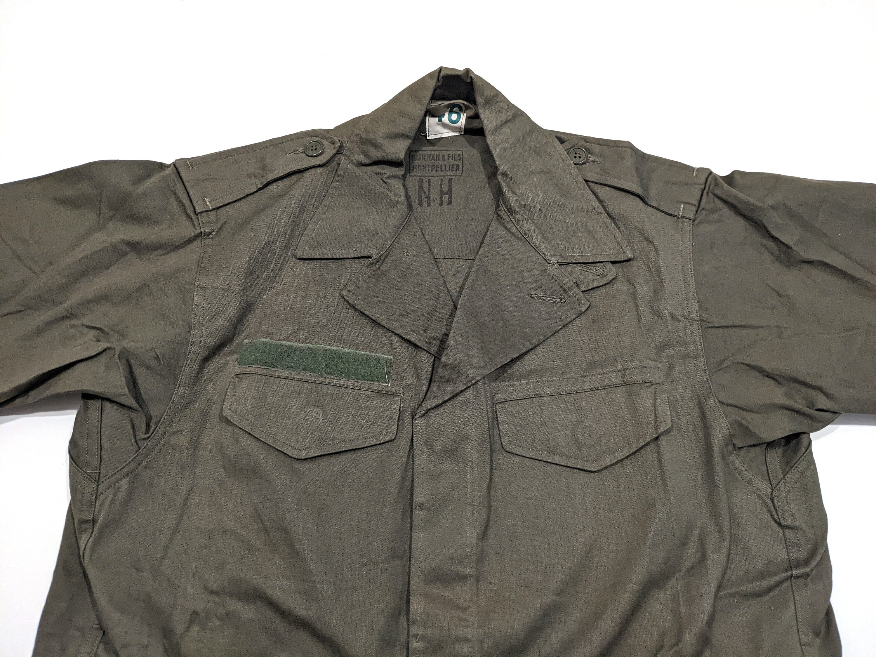 Vintage 60's Deadstock M 47 French Army Olive HBT Field Jacket With ...