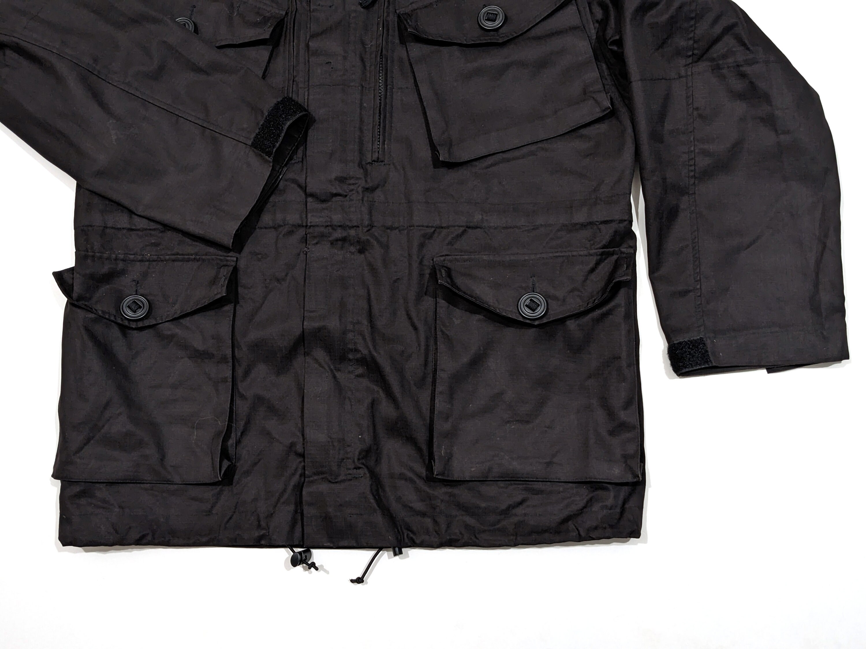 Vintage 00s British Army SAS Police Black Rip-stop Field Combat Cargo ...