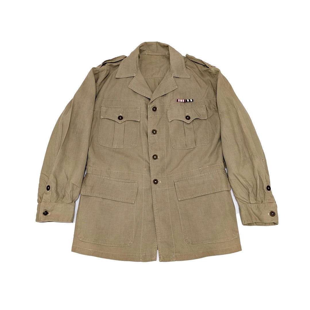 Vintage 50s British Army Military Officer Bush Khaki Drill Jacket - Etsy