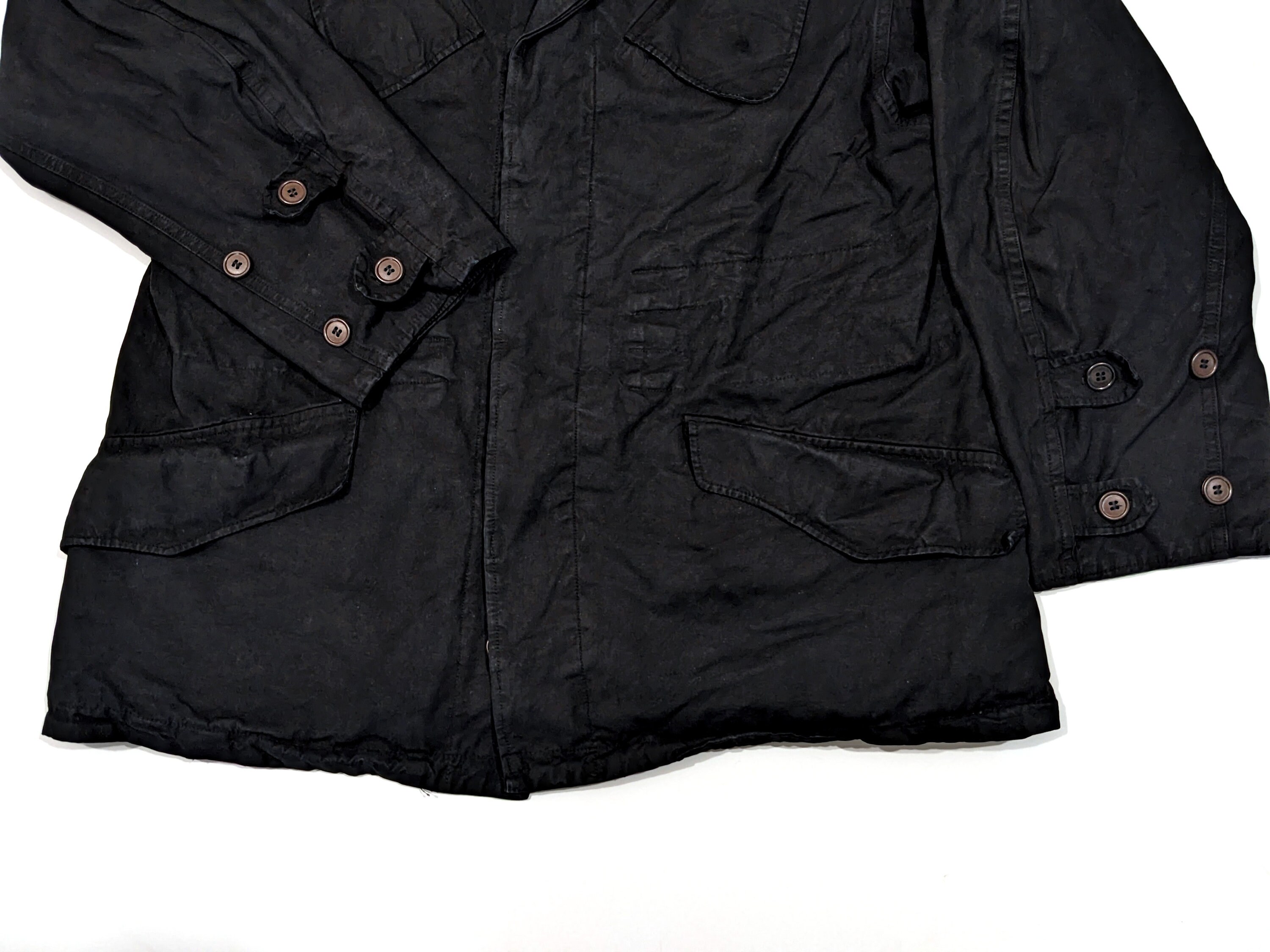 Vintage 70s Dutch Army Field Jacket Overdyed Black - Etsy