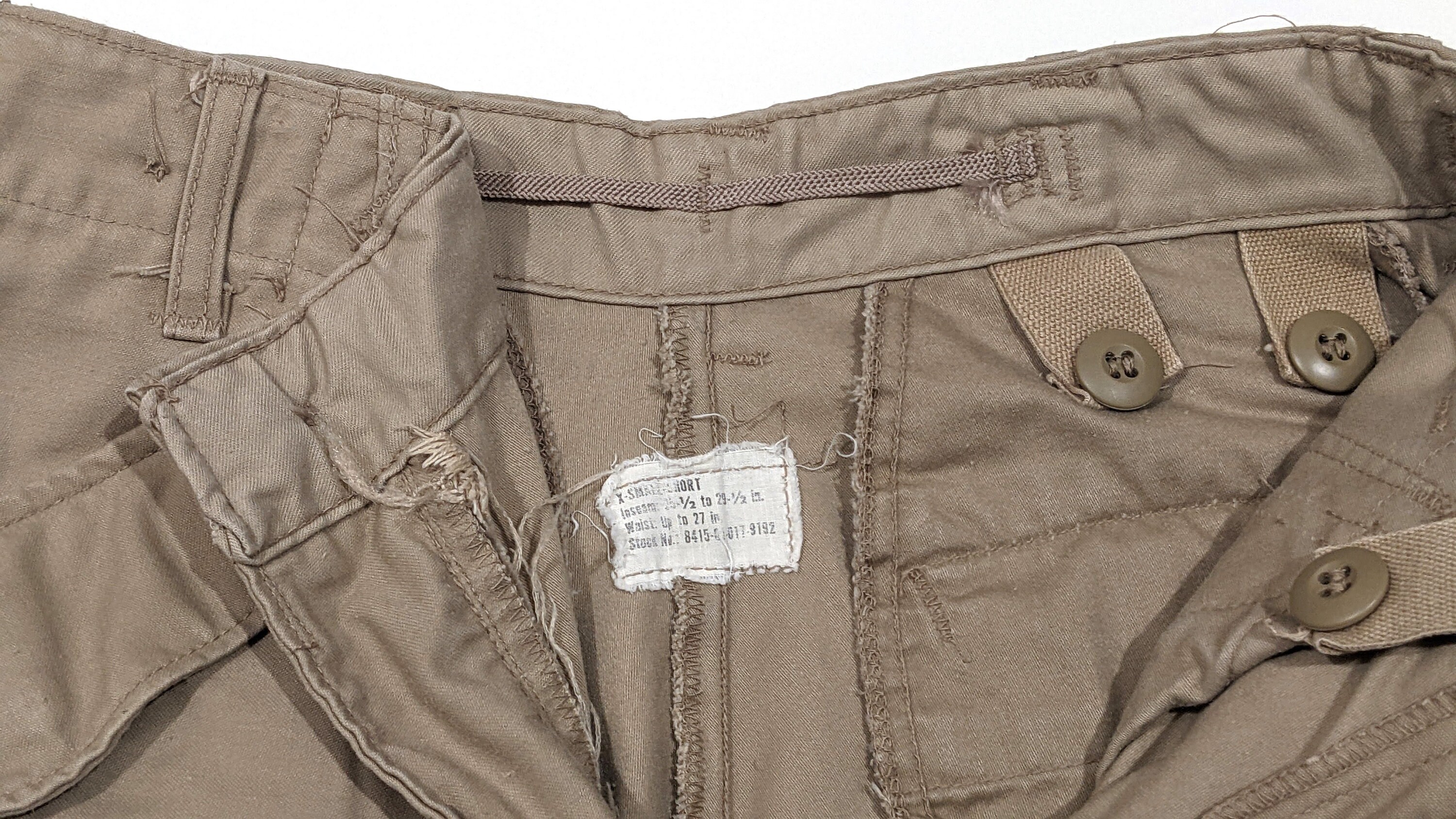 Vintage Trousers Field Tan M65 US Army Style Military Army Cargo Pants ...