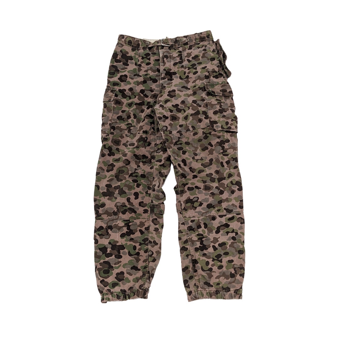 Vintage 60s Austrian Army Military Early Pattern Camoflage Erbsenmuster ...