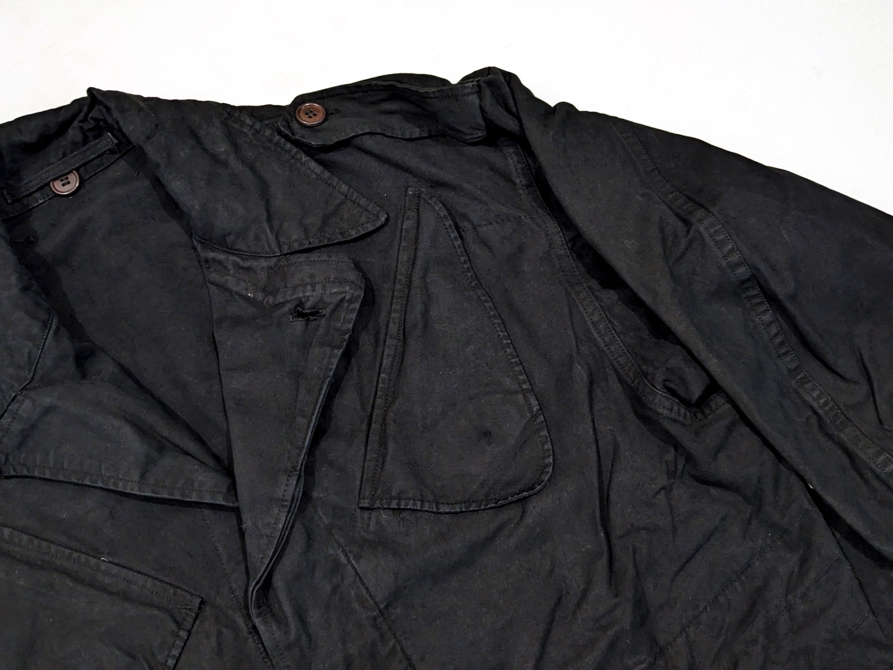 Vintage 70s Dutch Army Field Jacket Overdyed Black - Etsy