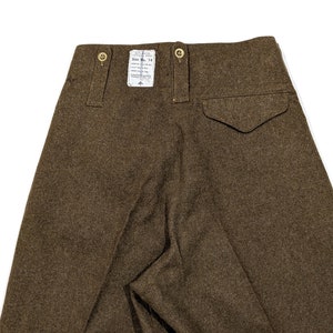 Vintage WW2 British Army Battledress Serge Wool Trousers Kettering Co ...