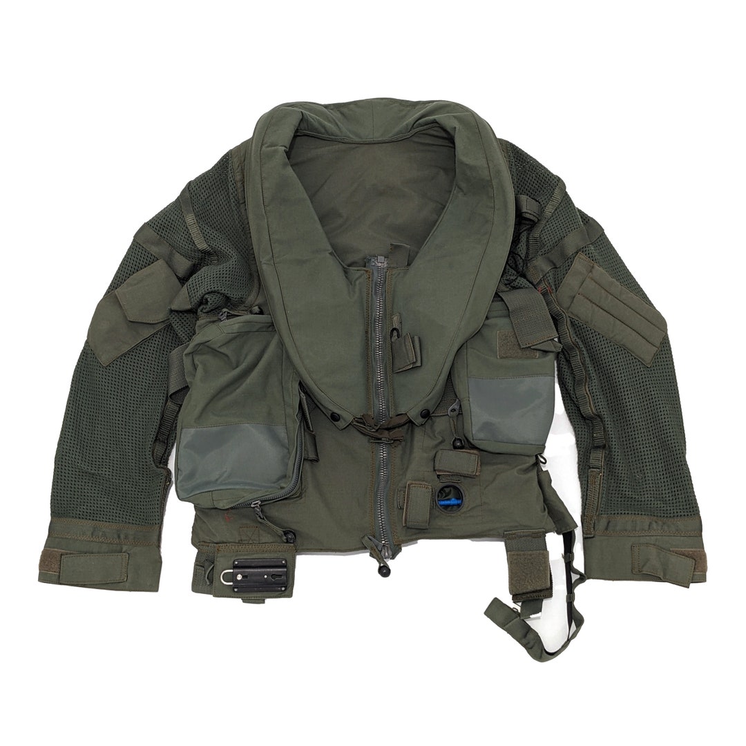 Vintage 00s British Army Pilot Typhoon Jacket Beaufort Olive Flight ...
