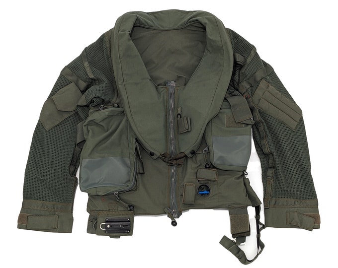 Vintage 00s British Army Pilot Typhoon Jacket Beaufort Olive Flight ...