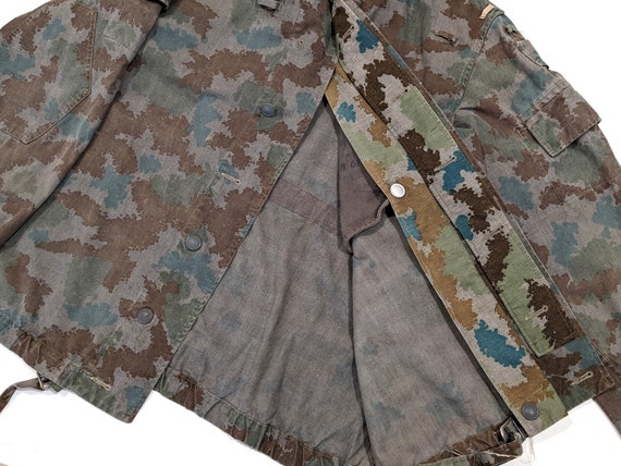 Vintage 60's East German Army NVA DDR Blumentarn Camo… - Gem