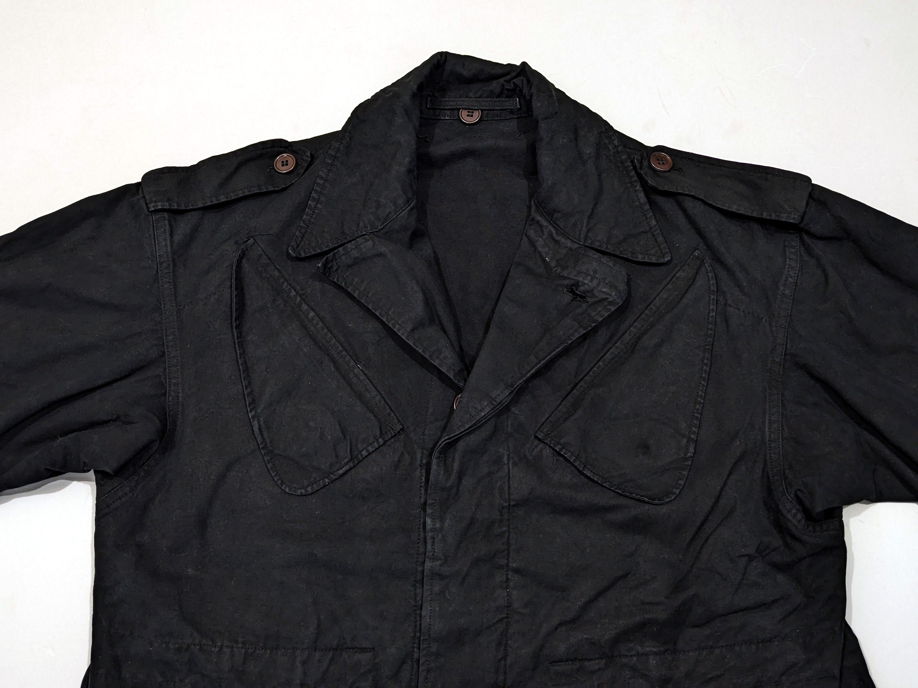 Vintage 70s Dutch Army Field Jacket Overdyed Black - Etsy