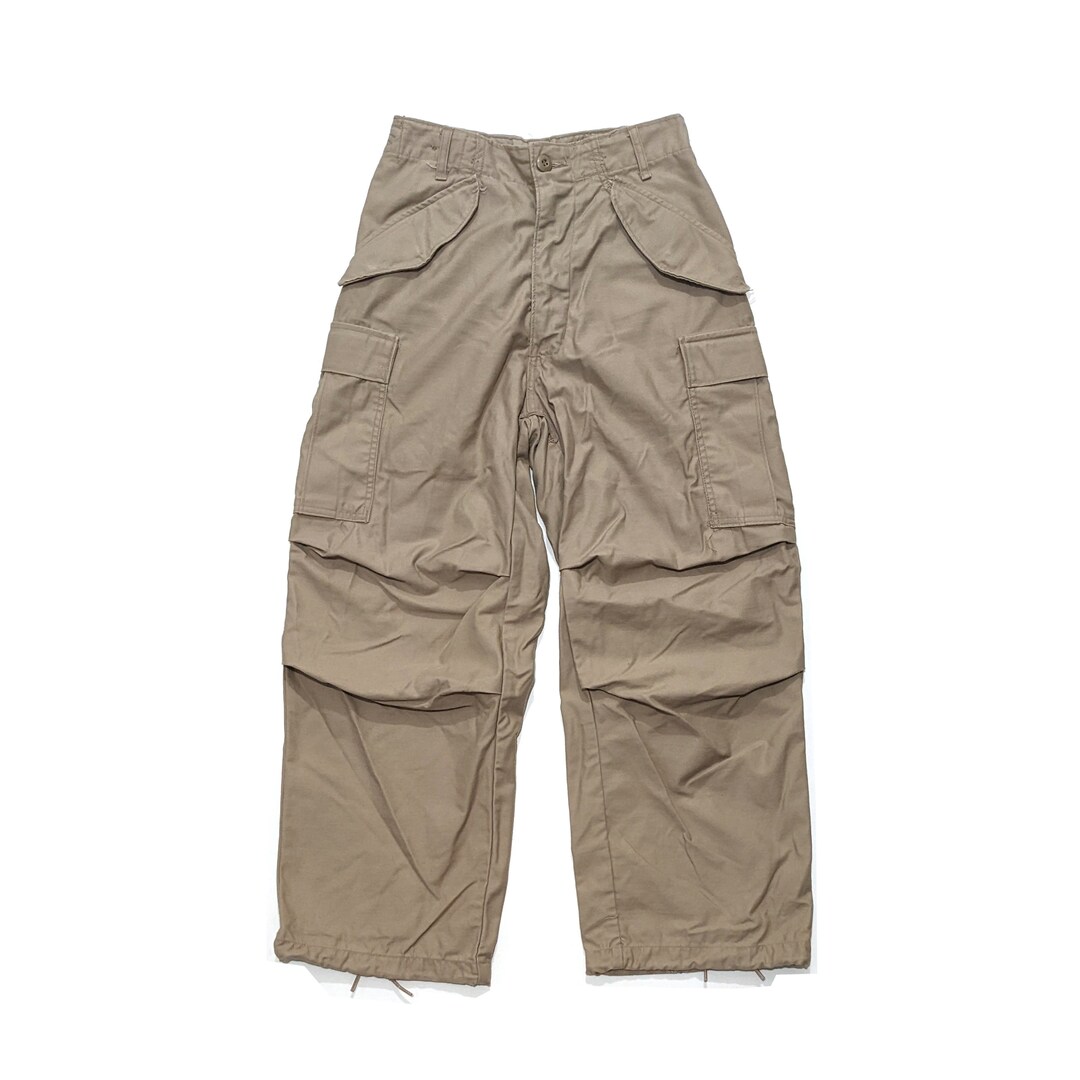 Vintage Trousers Field Tan M65 US Army Style Military Army Cargo Pants ...