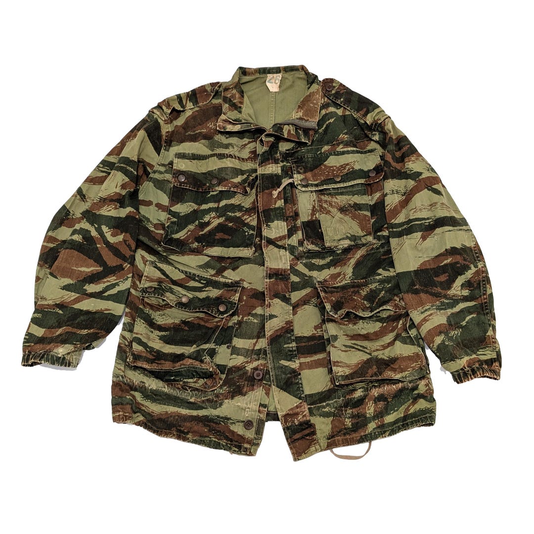 Vintage 60s French Army Paratroopers TAP 47/56 Lizard Camouflage ...