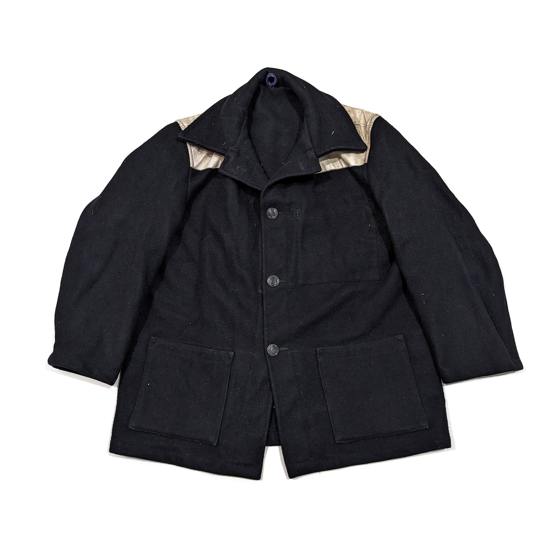 Vintage 70s Wool Overcoat Donkey Work Workwear Jacket - Etsy