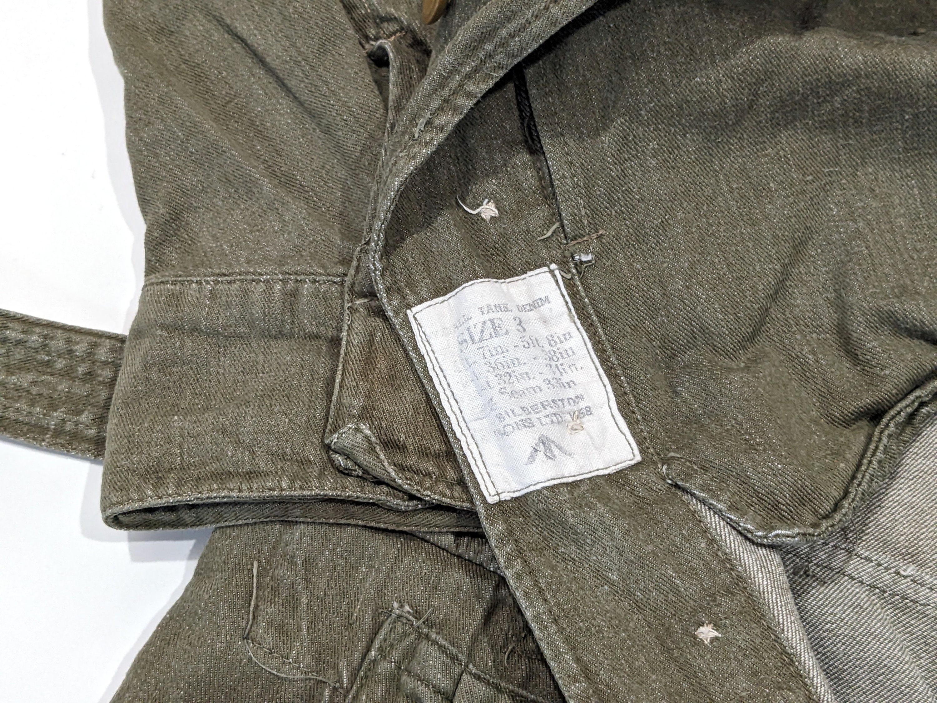 Vintage 50s British Army Overall Tank Denim Olive Suit - Etsy