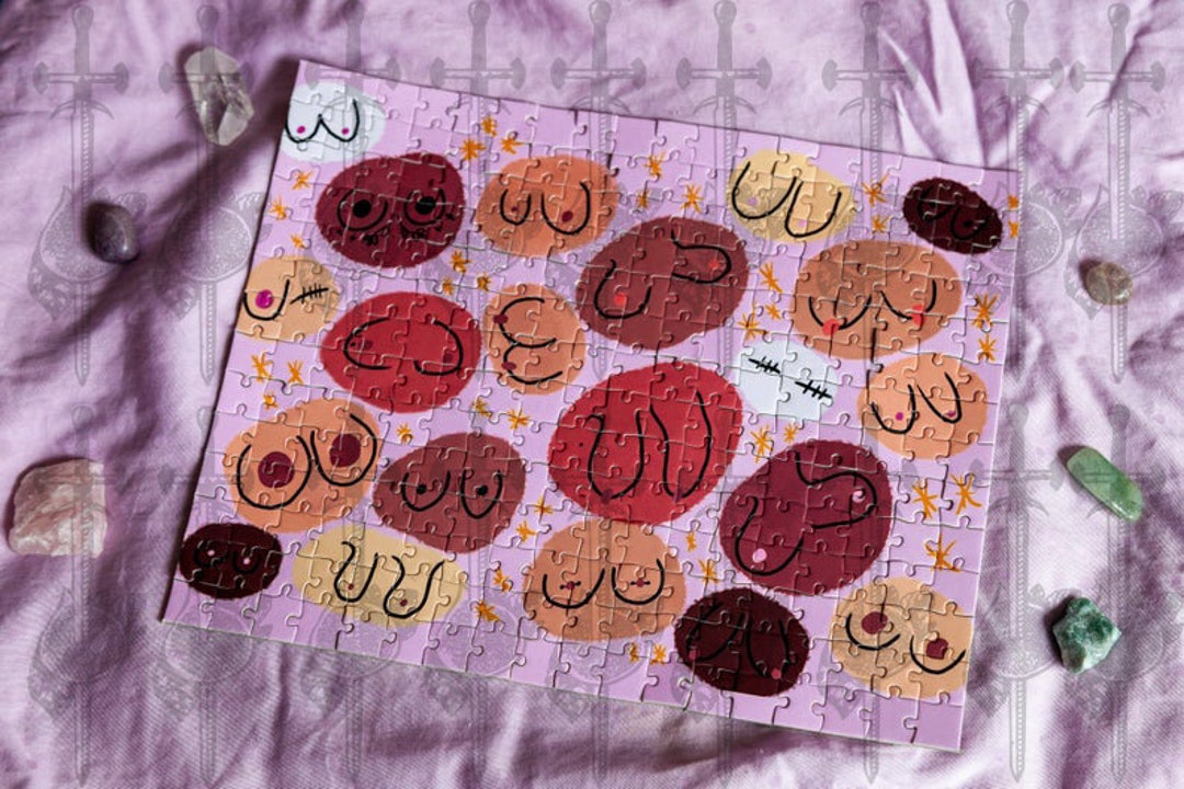 Tiddies Out Boob Puzzle 252 Piece™ - Etsy